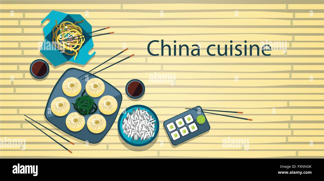 Rice dumplings and bamboo Stock Vector Images - Alamy