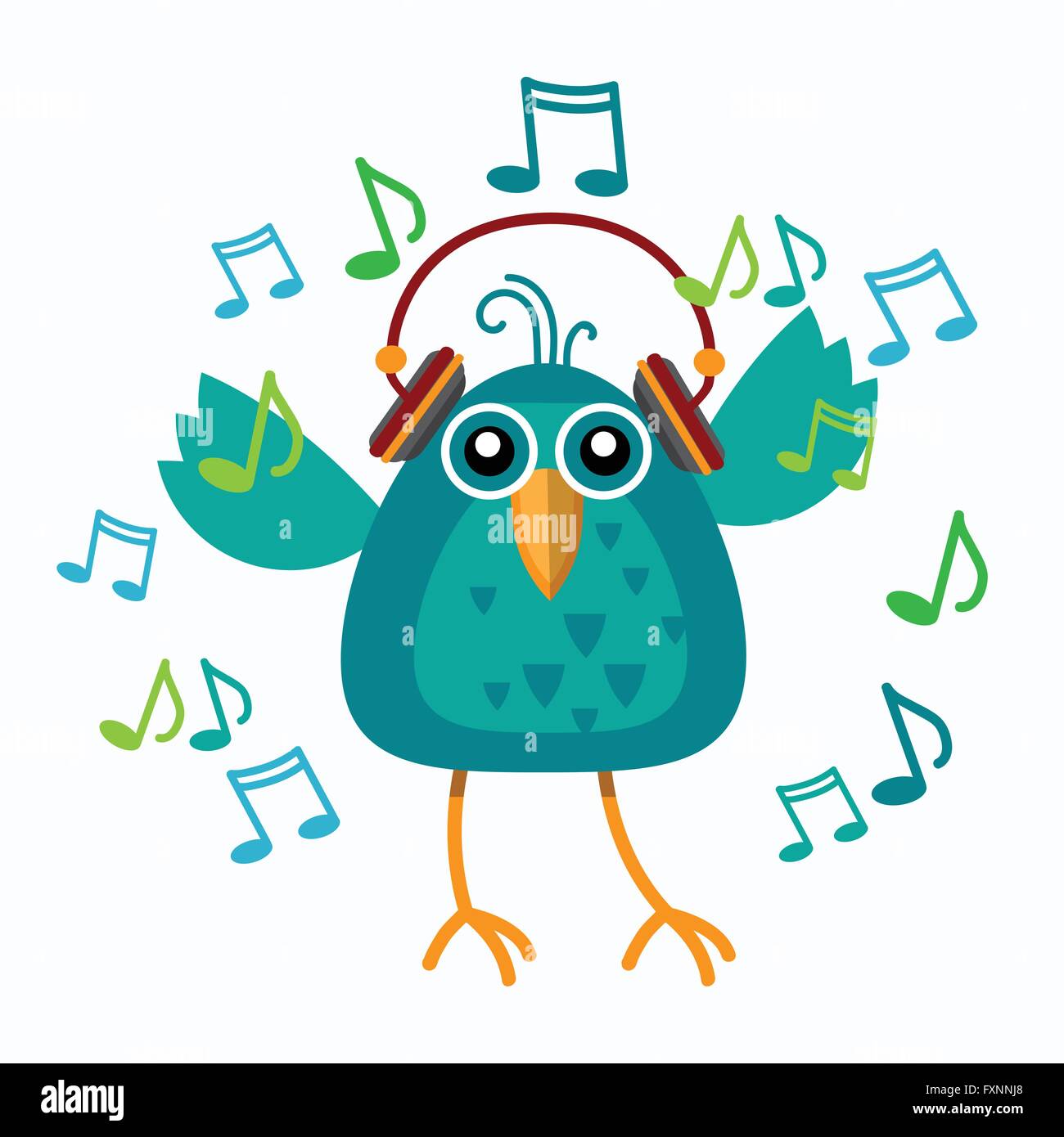 Funny dancing cartoon musical notes hi-res stock photography and images ...