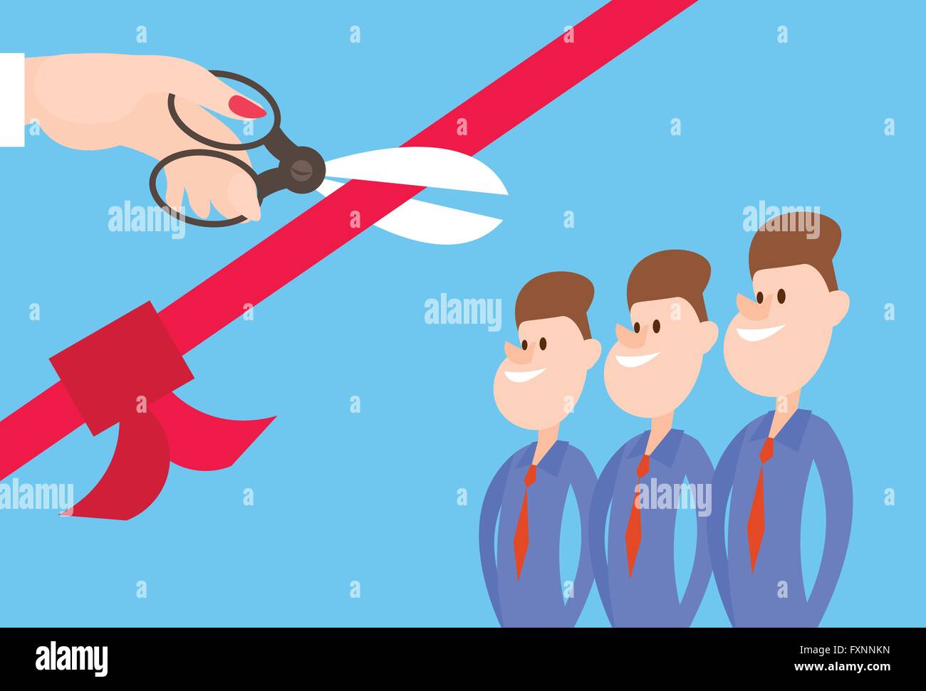Grand opening crowd Stock Vector Images - Alamy