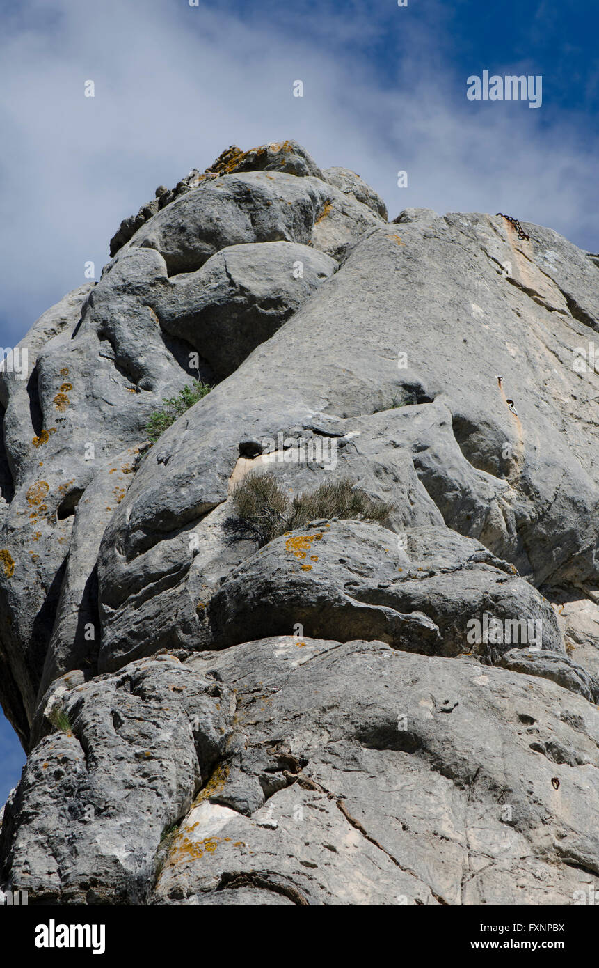 Limestone rock formation. Spain Stock Photo - Alamy