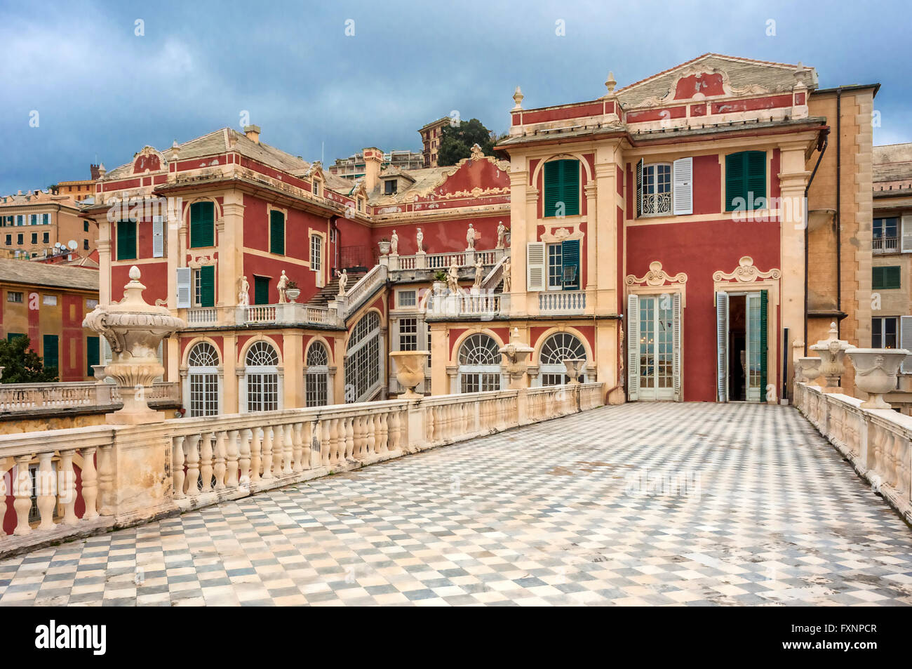 Via balbi palazzo reale hi-res stock photography and images - Alamy