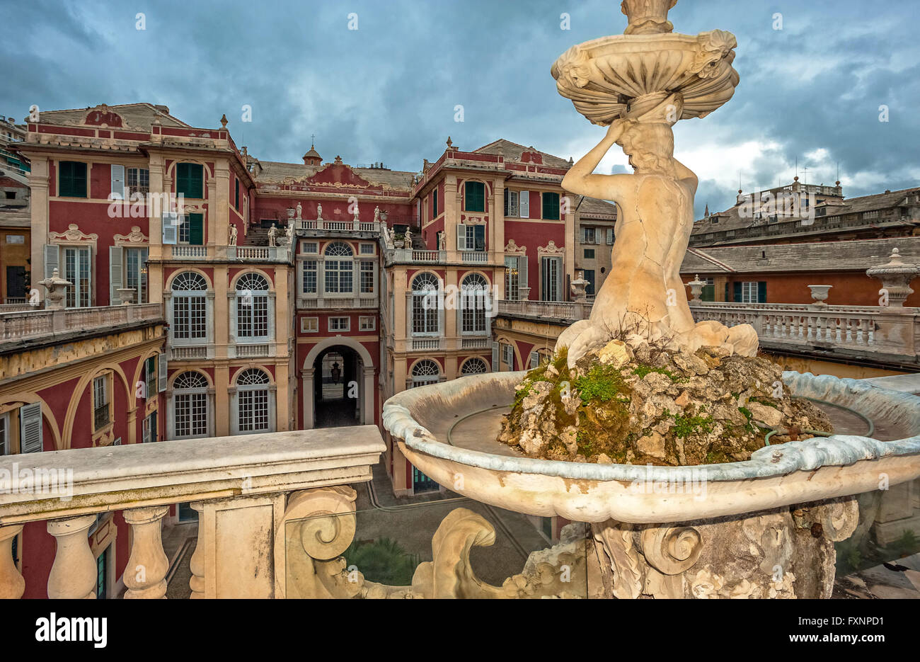 Via balbi palazzo reale hi-res stock photography and images - Alamy