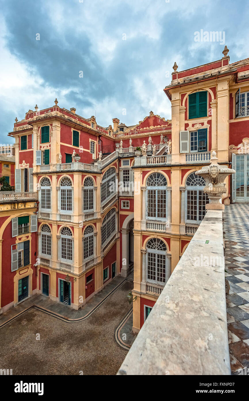 Via balbi palazzo reale hi-res stock photography and images - Alamy