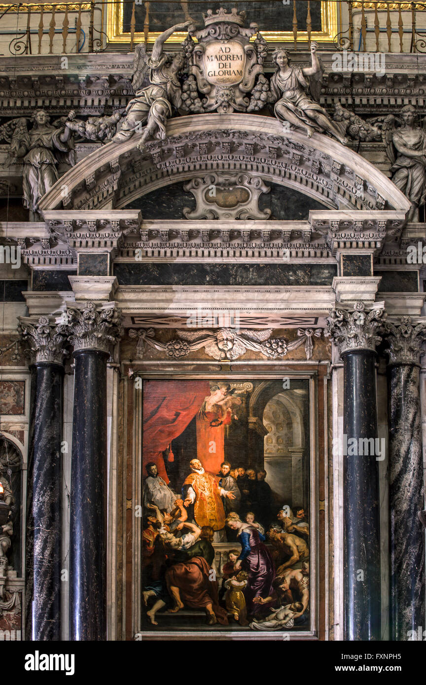 Italy Genova Chiesa del Gesù - Santissimi Andrea e Ambrogio Pieter Paul ...