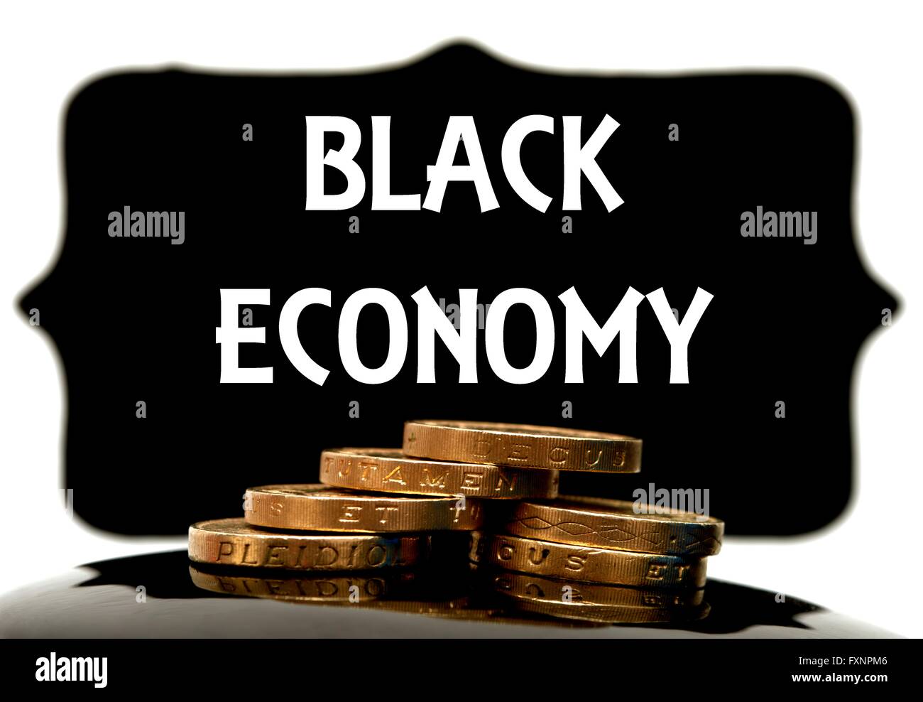 Black economy concept Stock Photo - Alamy
