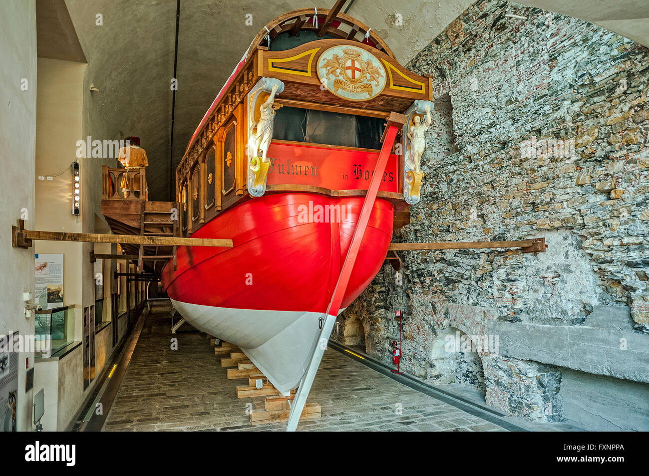 Italy Liguria Genoa Galata Museo Del Mare -arsenal - the galley on ...