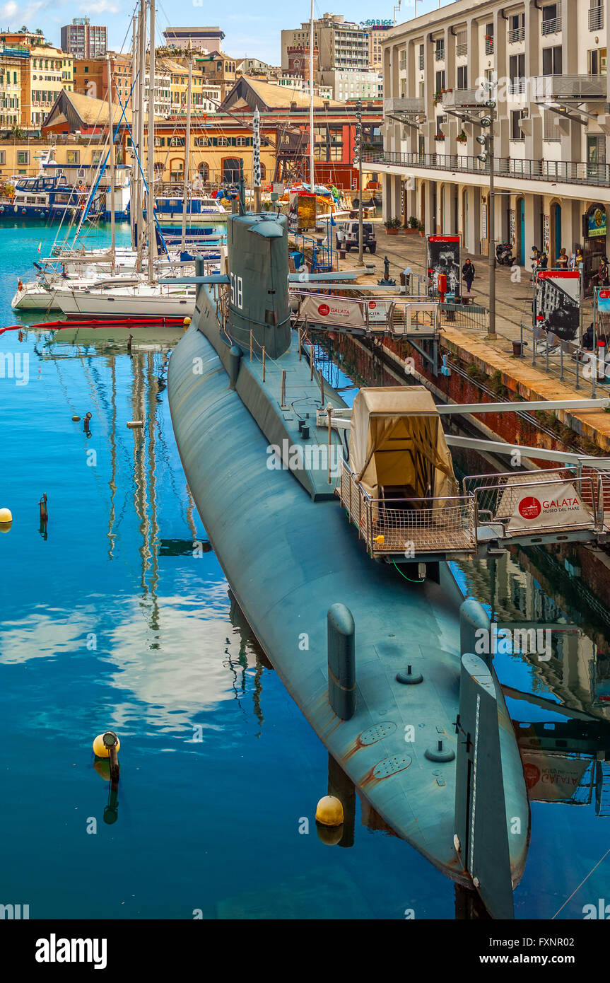 Italy Liguria Genoa Galata Museo Del Mare -Nazario Sauro submarine S518 ...