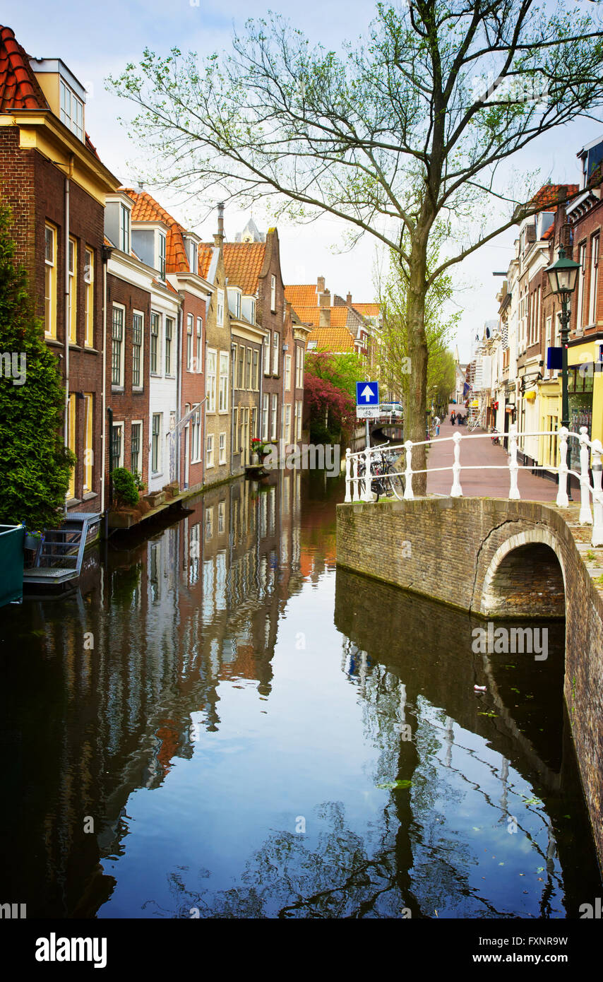 old town, Delft, Holland Stock Photo - Alamy