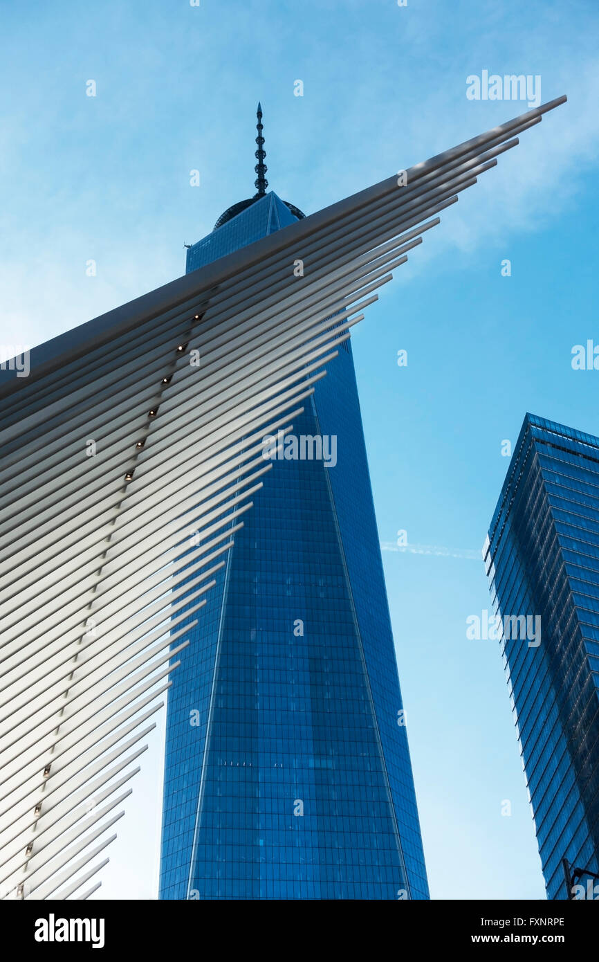 World Trade Center, the Oculus and Freedom Tower Stock Photo - Alamy