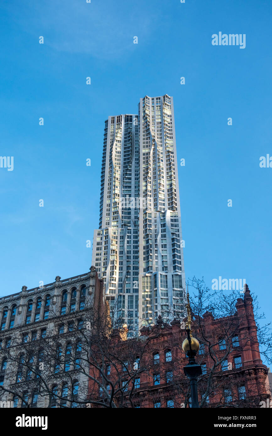 Beekman Tower (New York by Gehry), a modern skyscraper at 8 Spruce ...