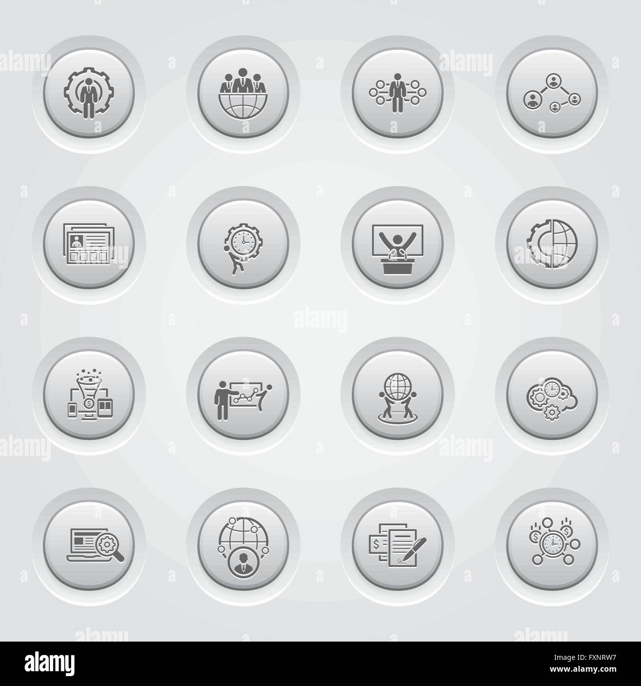 Business Icons Set Stock Vector Image & Art - Alamy