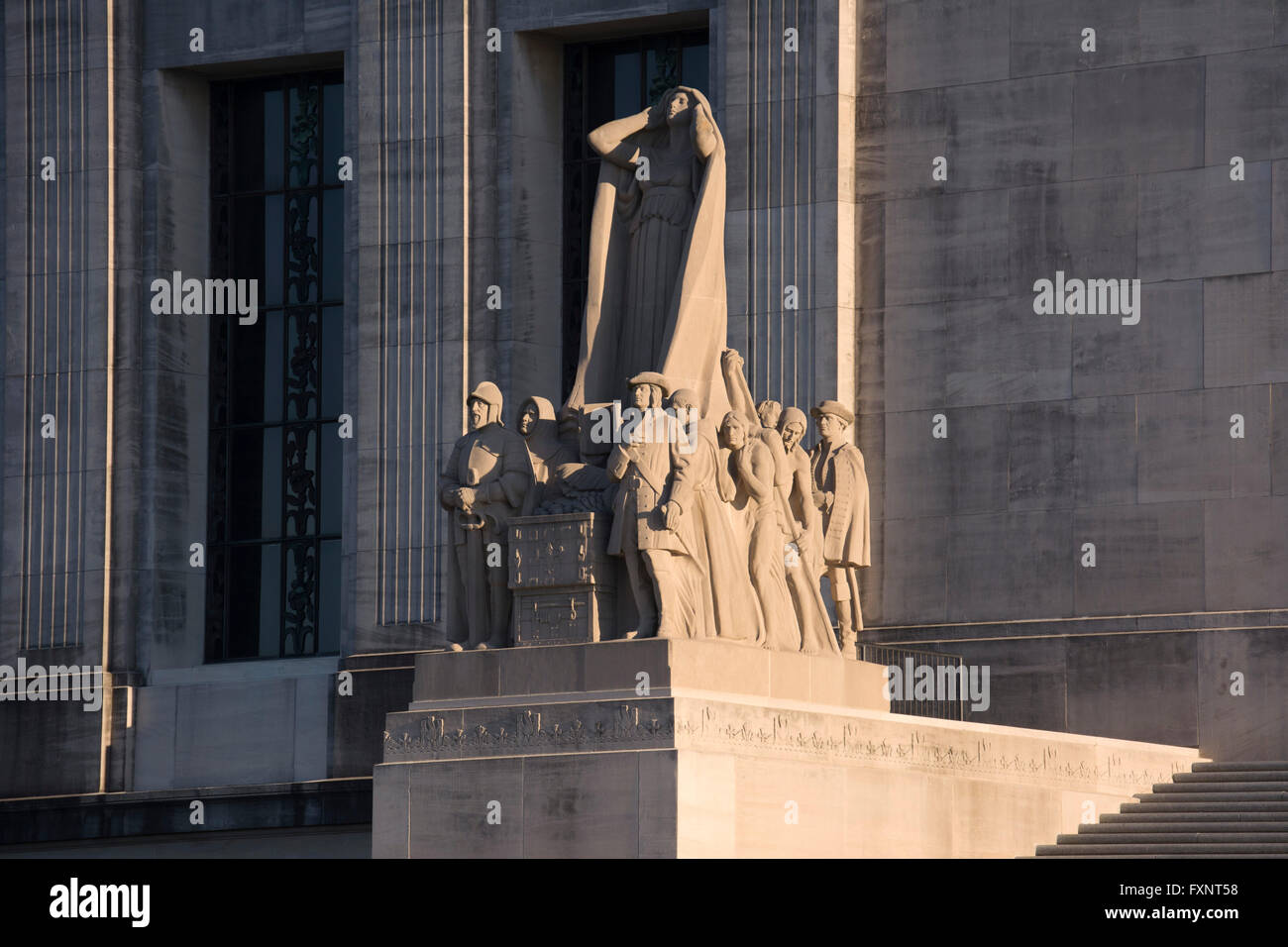 Statue outside the Louisiana State Capitol in Baton Rouge, Louisiana ...