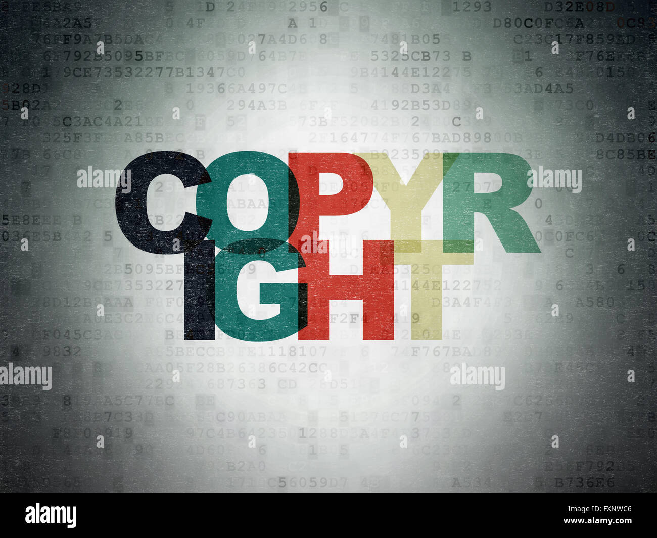 Law concept: Copyright on Digital Paper background Stock Photo - Alamy