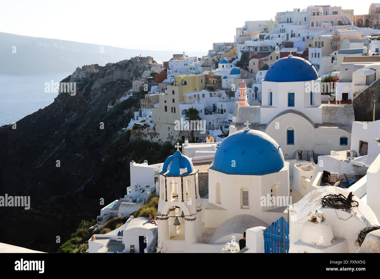 Blue santorini hi-res stock photography and images - Alamy