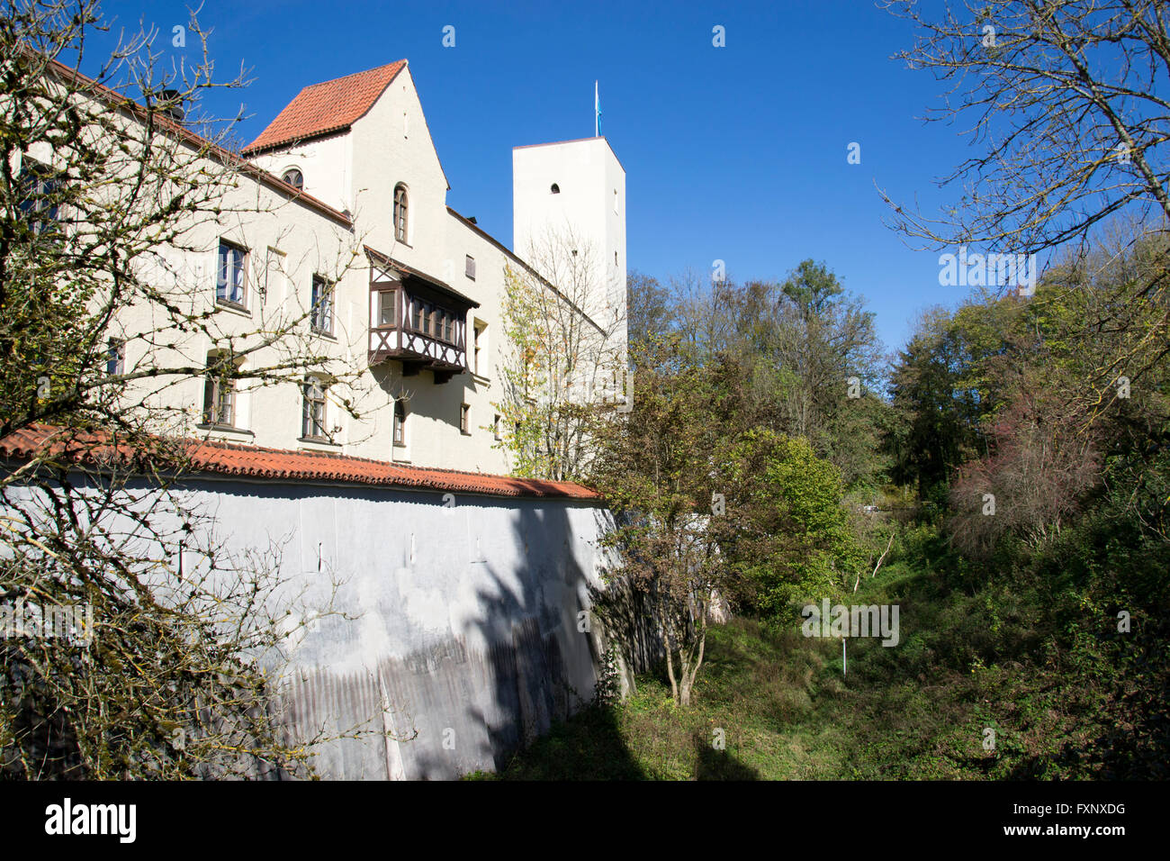 castle in Grünwald near Munich Stock Photo - Alamy