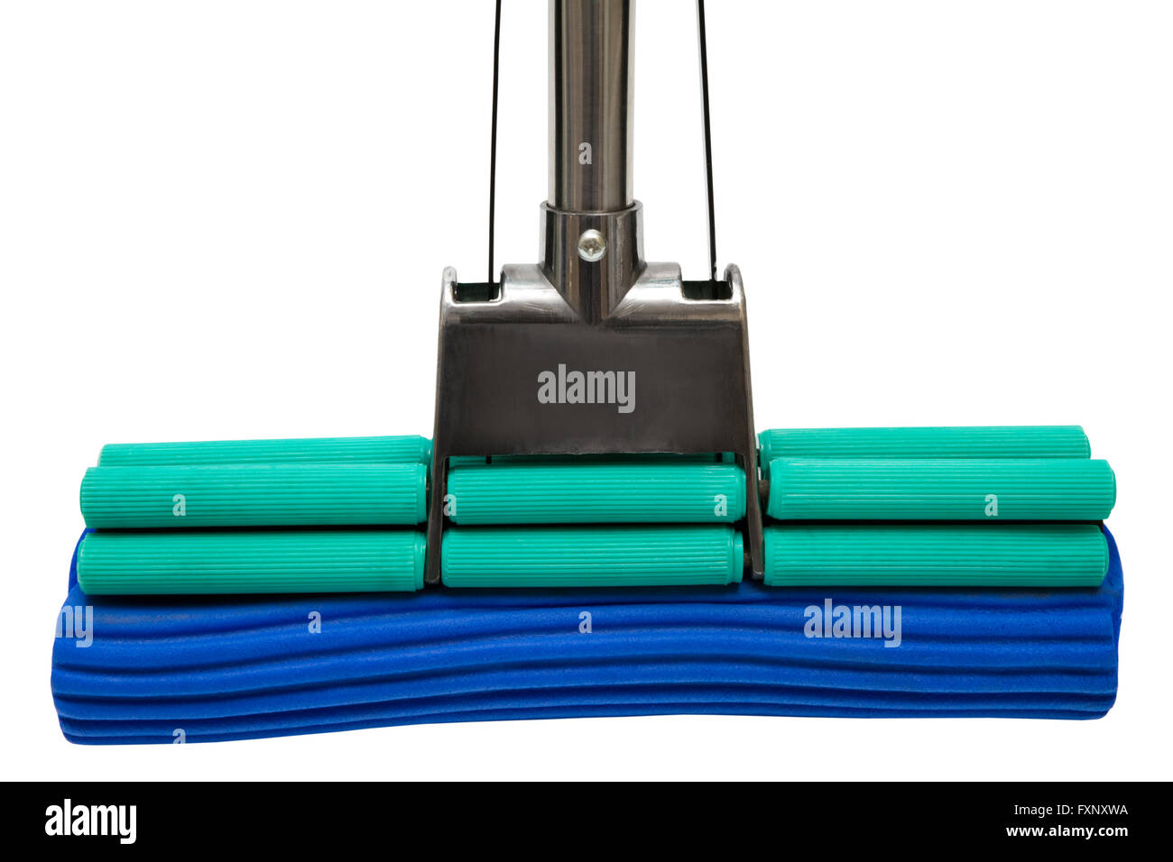 modern mop for washing floors on a white background Stock Photo - Alamy