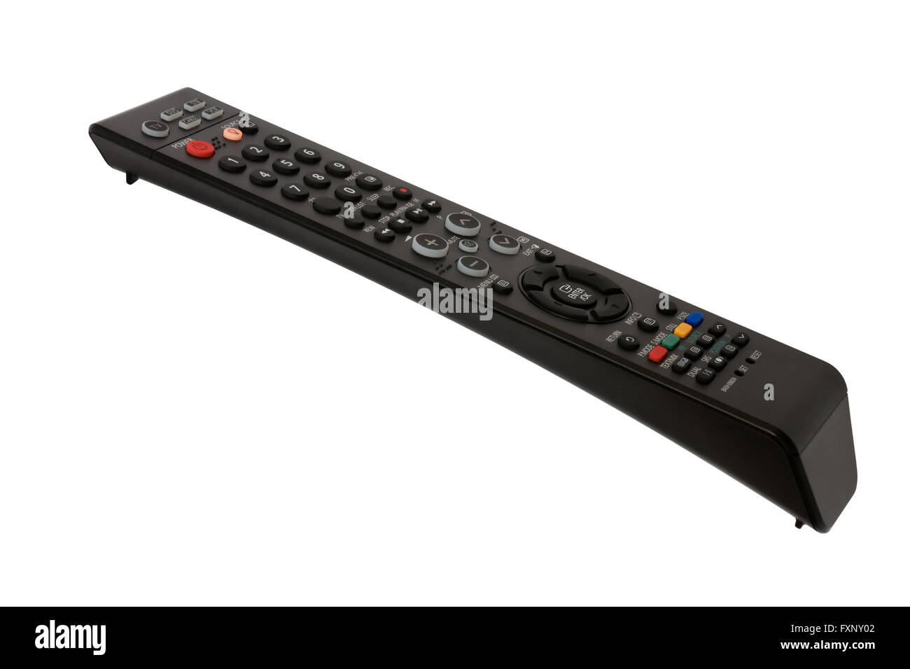 The modern remote-control on a white background Stock Photo - Alamy