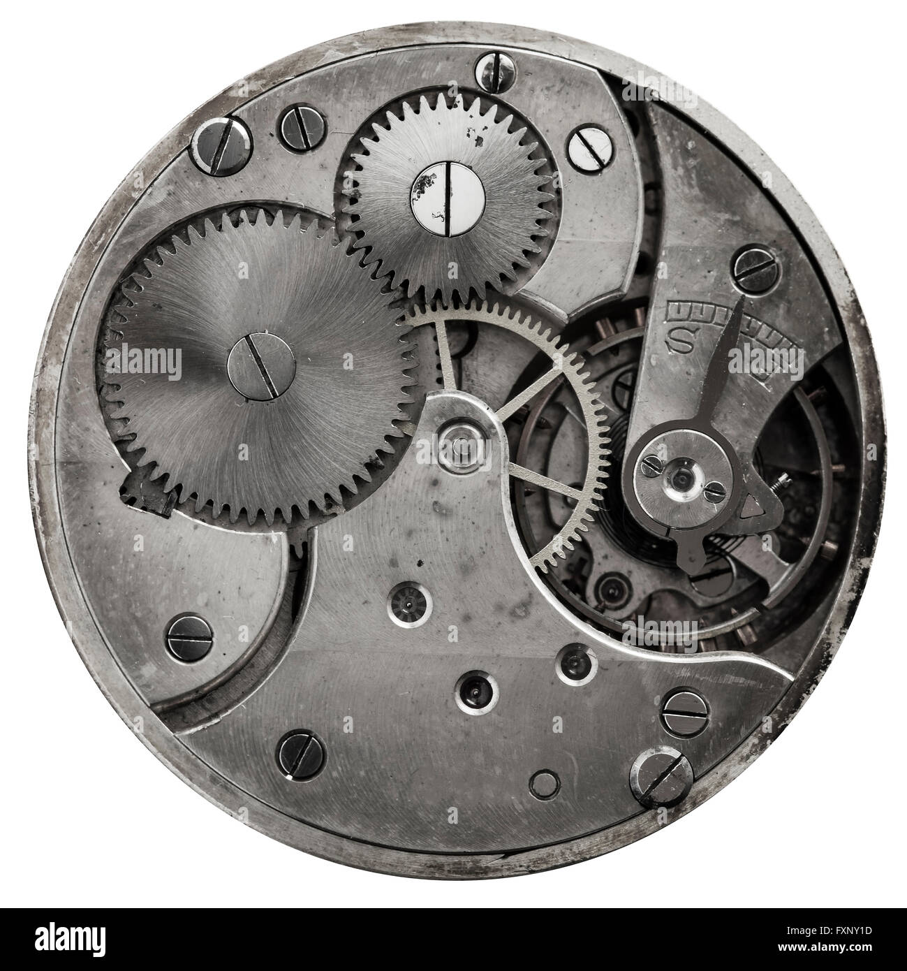clockwork vintage mechanical pocket watch, high resolution and detail ...
