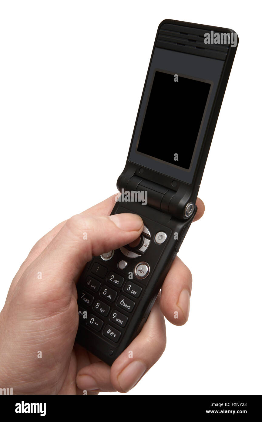 Hand flip phone hi-res stock photography and images - Alamy