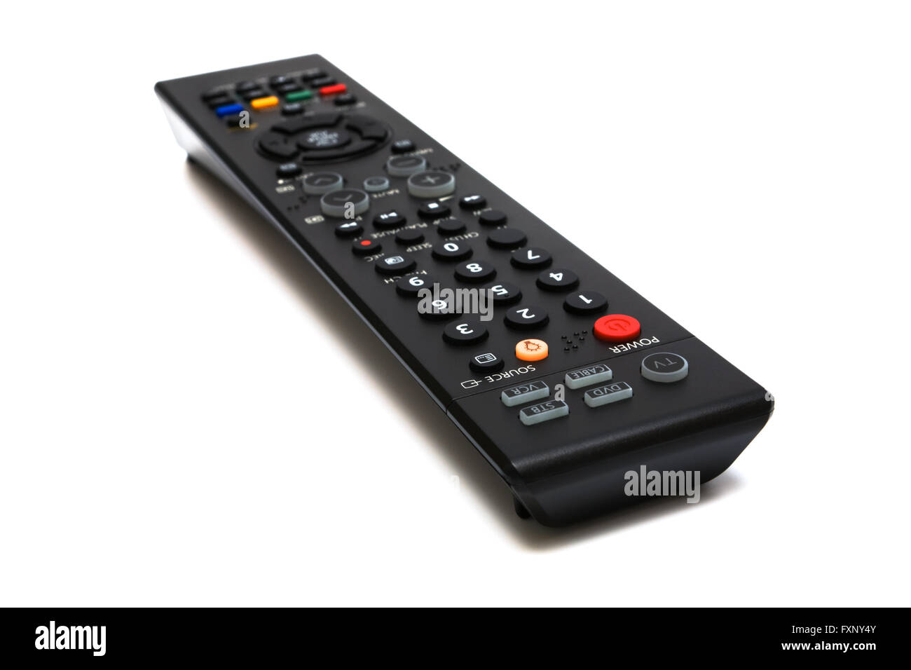 The modern remote-control on a white background Stock Photo - Alamy