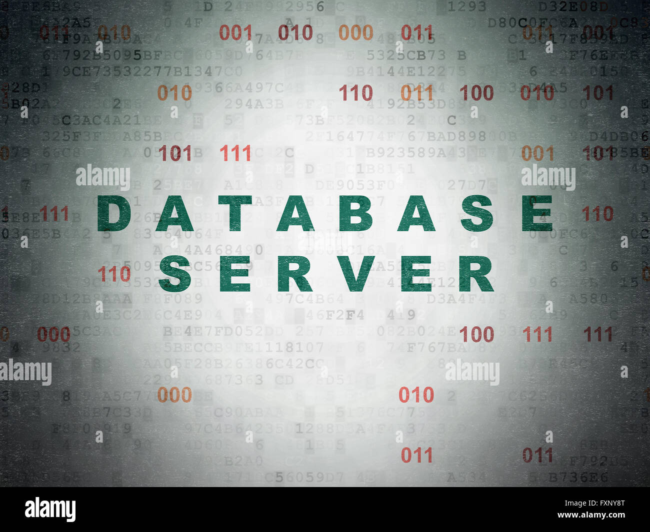 Programming concept: Database Server on Digital Paper background Stock ...