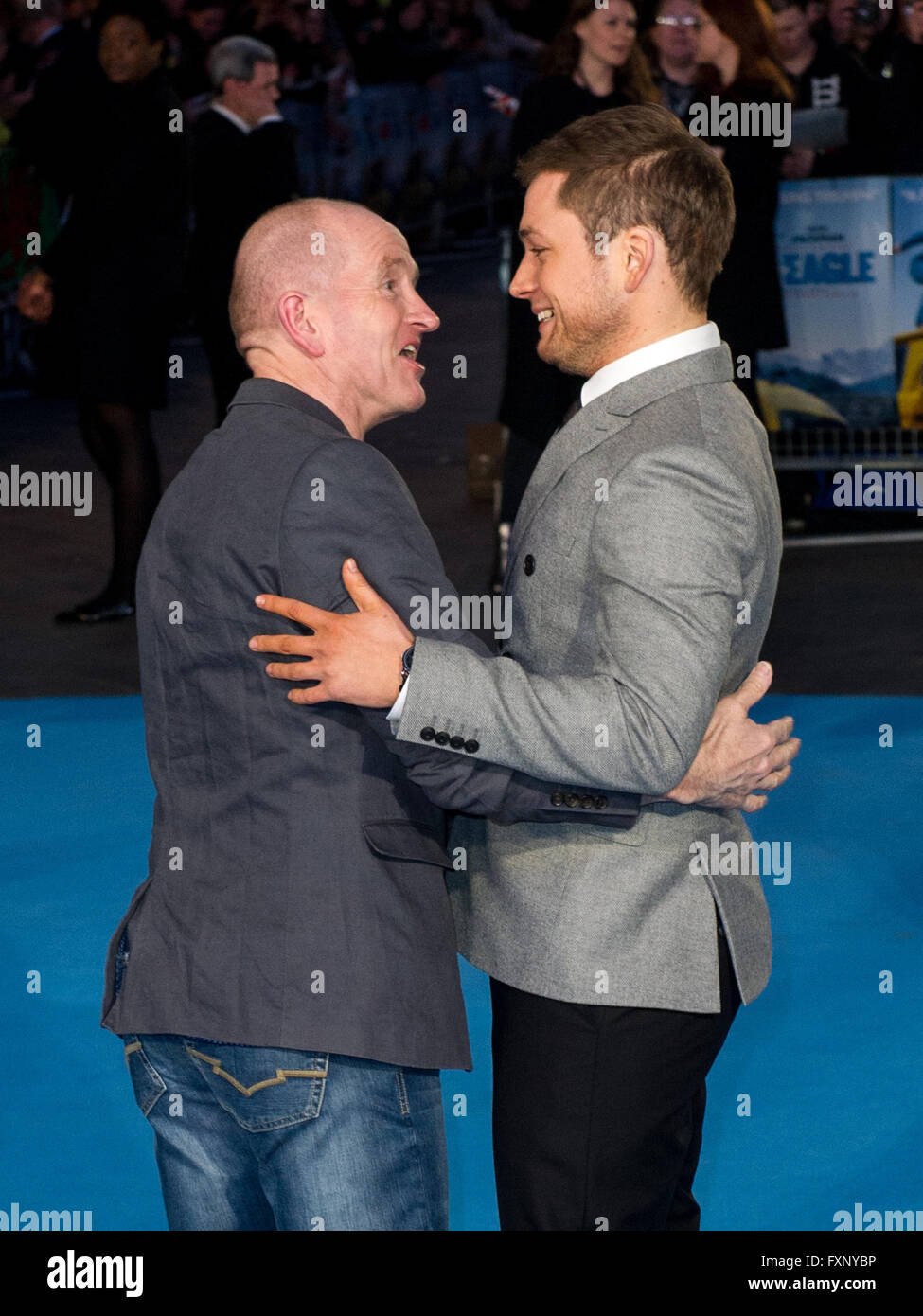 Stars attend the premiere of the biopic movie of British skiing ...