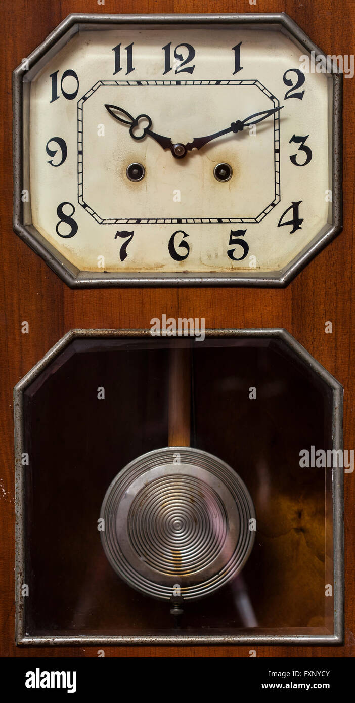 Vintage pendulum wall clock hi-res stock photography and images - Alamy