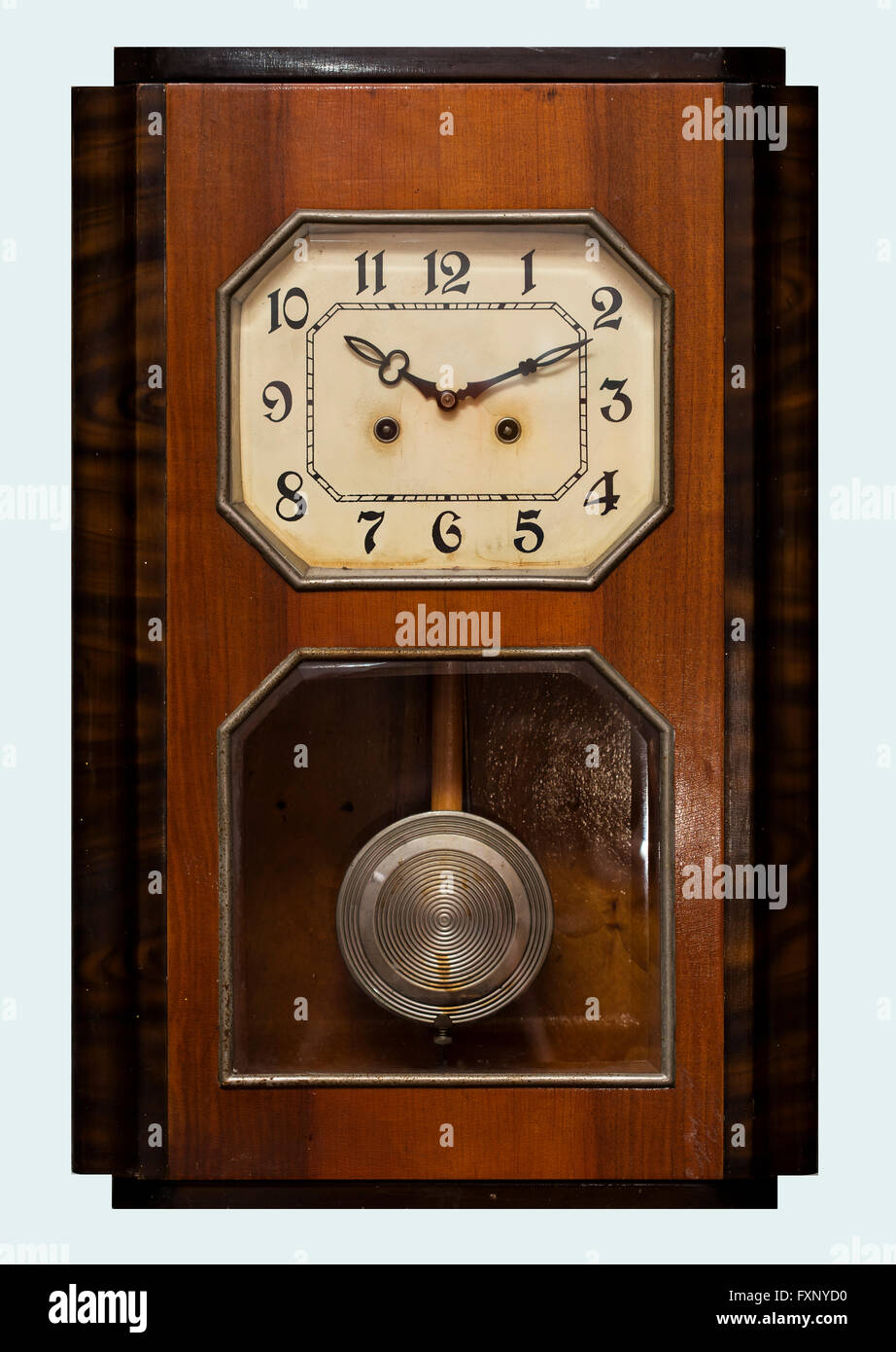 vintage antique clock with pendulum Stock Photo - Alamy