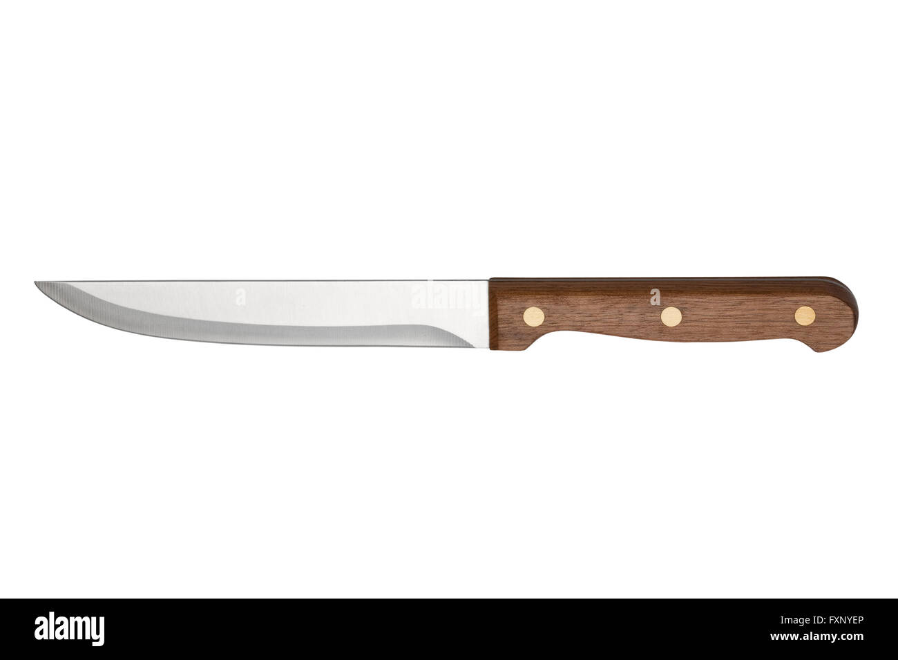 New kitchen knife on a white background Stock Photo - Alamy