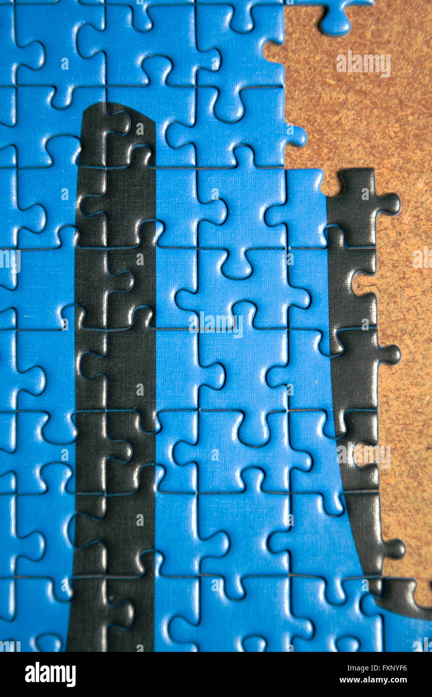 detail of puzzle Stock Photo - Alamy