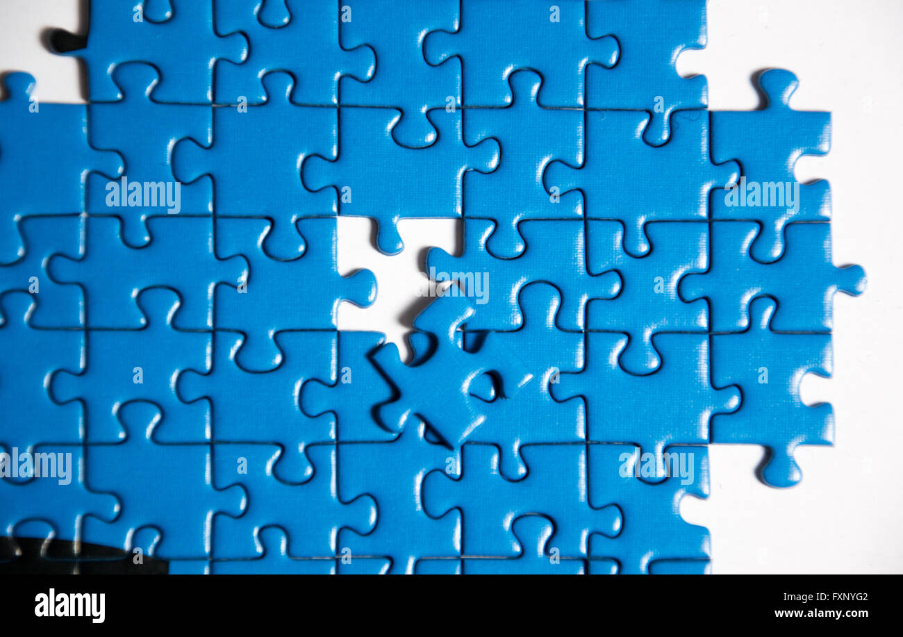 detail of puzzle Stock Photo - Alamy