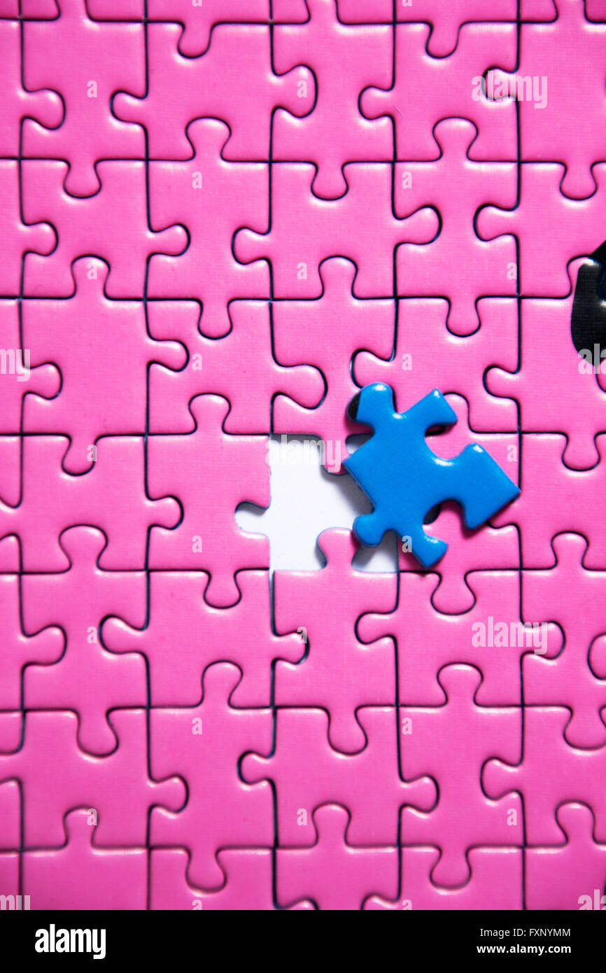 detail of puzzle Stock Photo - Alamy