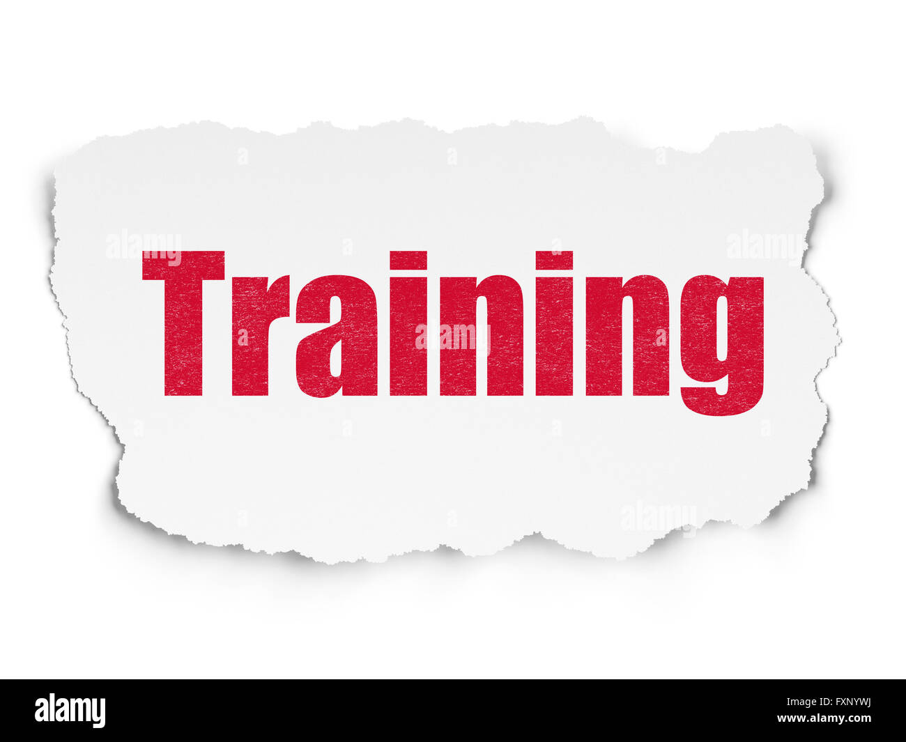 Education concept: Training on Torn Paper background Stock Photo - Alamy