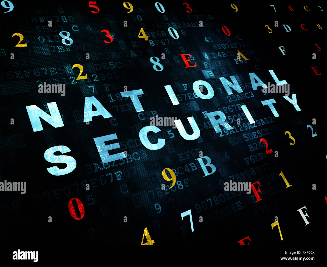 Safety concept: National Security on Digital background Stock Photo - Alamy