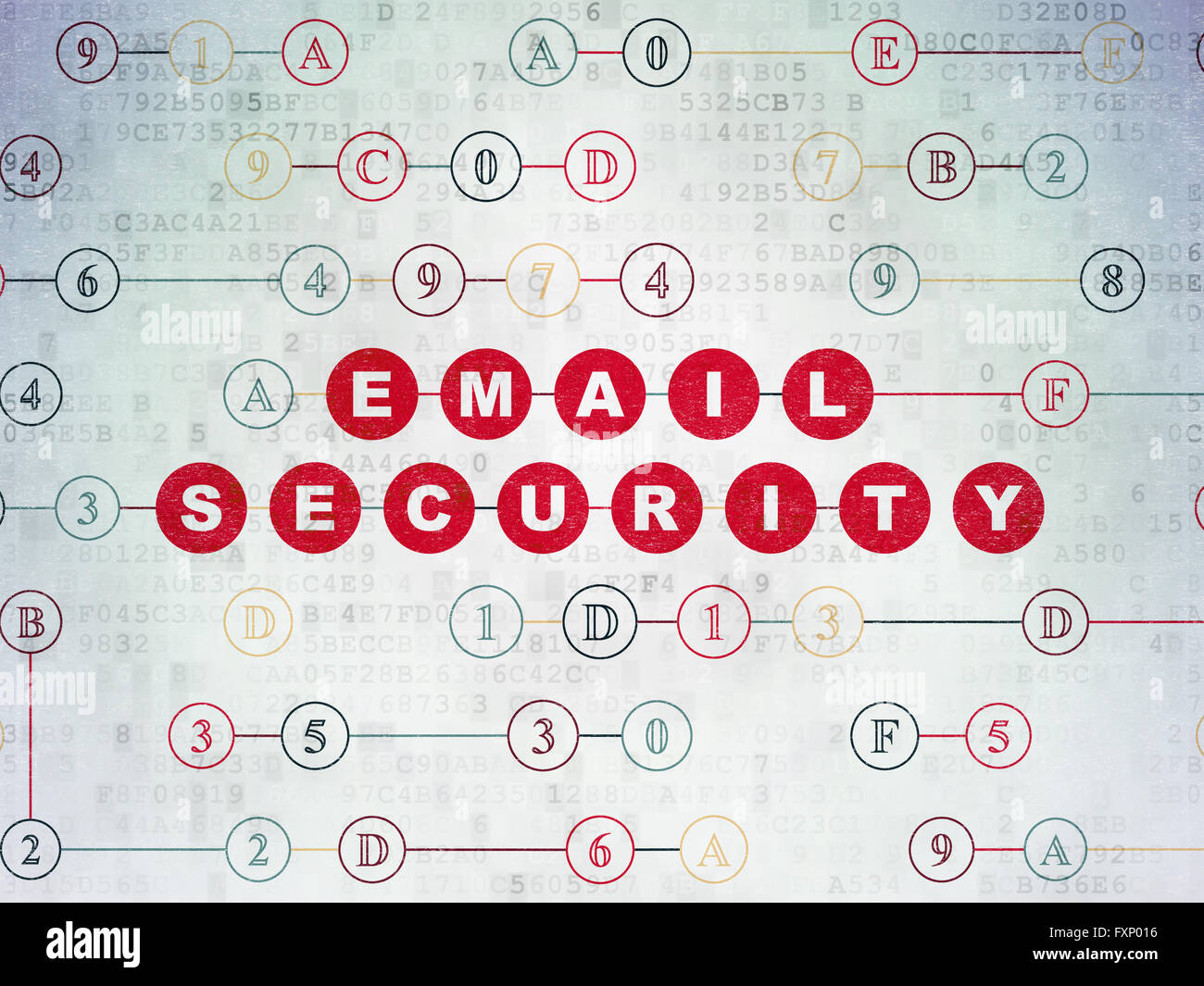 Safety concept: Email Security on Digital Paper background Stock Photo ...