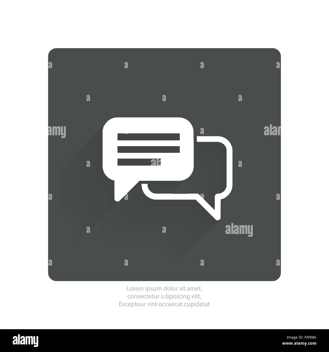 Pictograph of message or chat Stock Vector Image & Art - Alamy