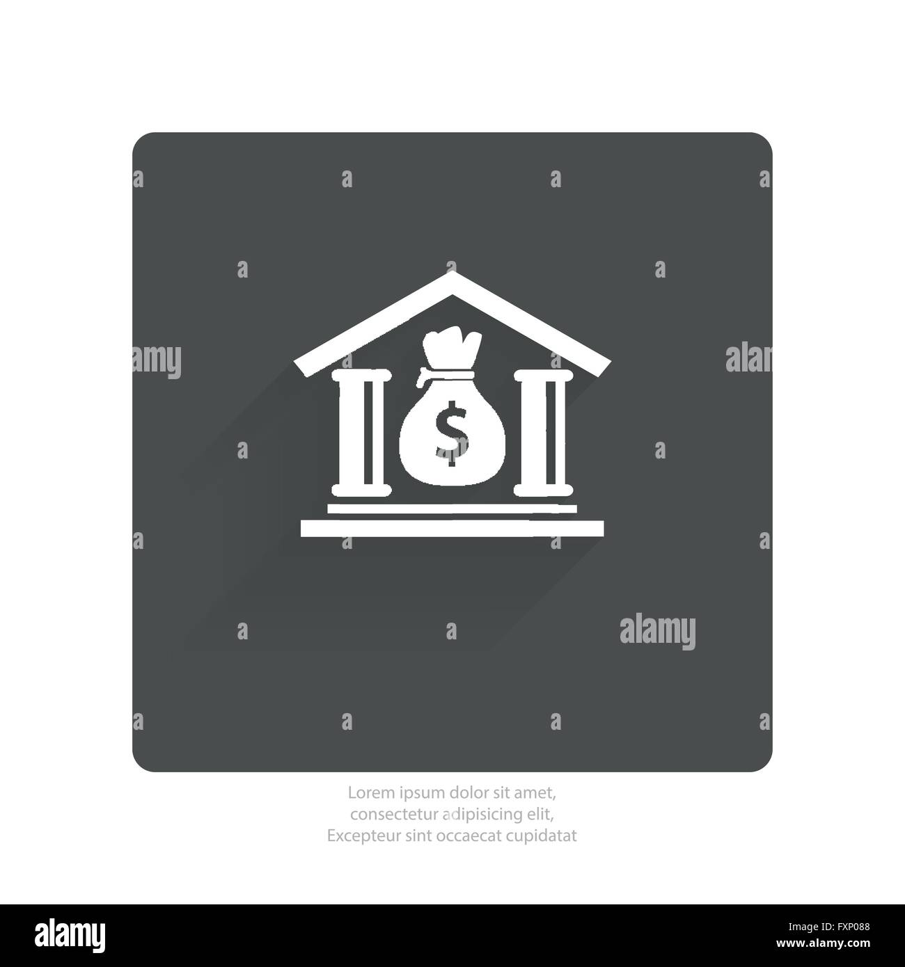 Pictograph of bank Stock Vector Image & Art - Alamy
