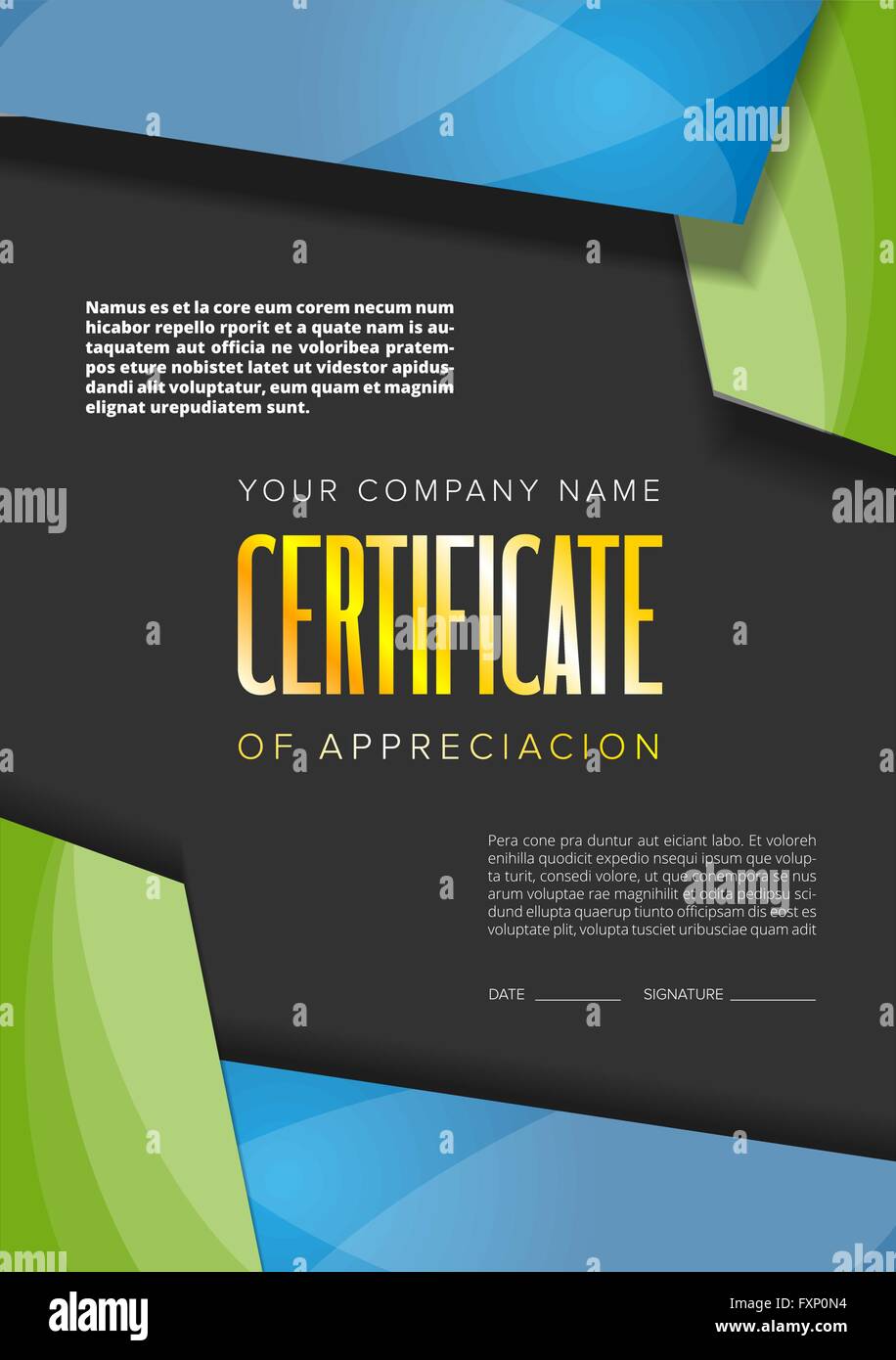 Color certificate design Stock Vector Image & Art - Alamy