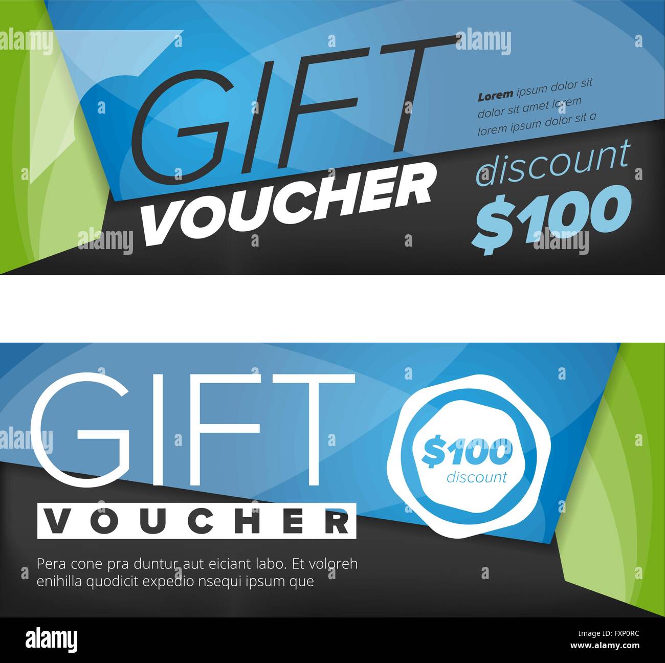Gift voucher design Stock Vector Image & Art - Alamy