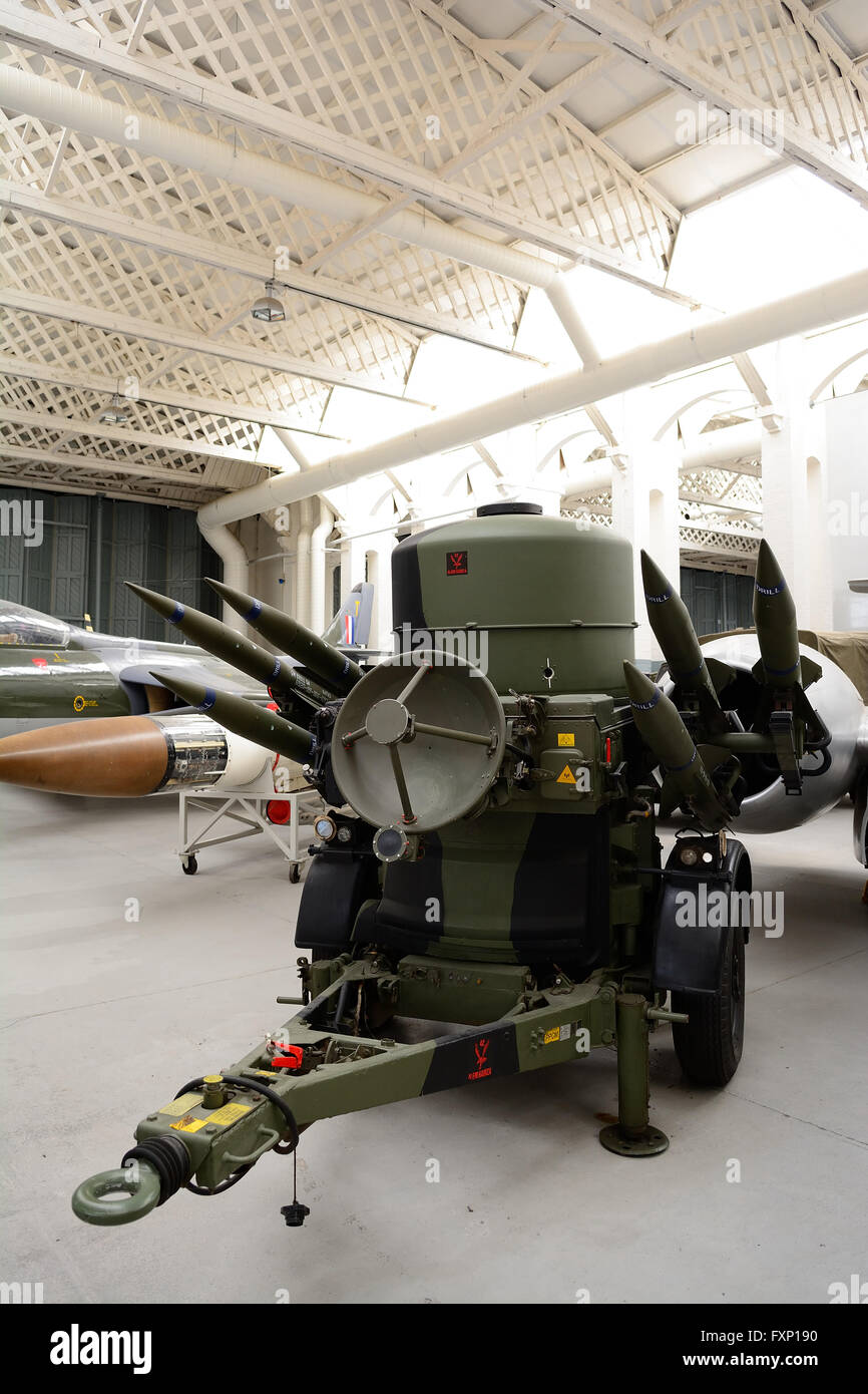 Anti Aircraft Missile Launcher at Imperial War Museum, Duxford, UK ...