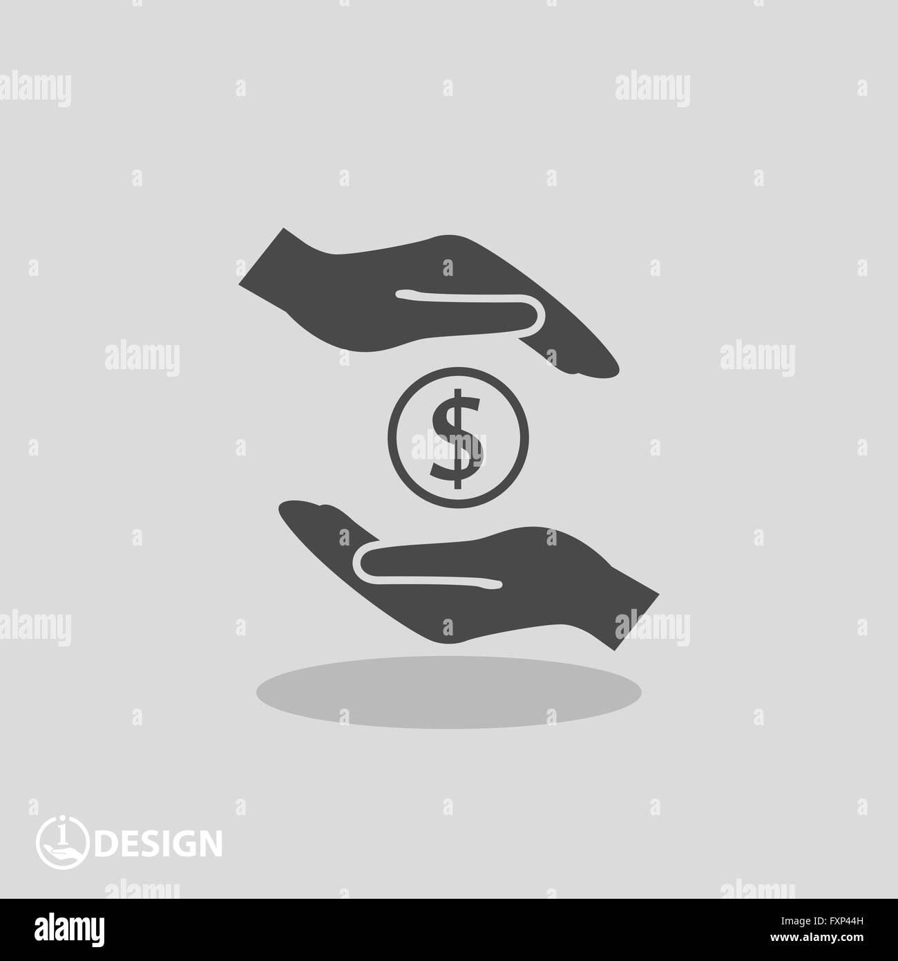 Pictograph of money in hand Stock Vector Image & Art - Alamy