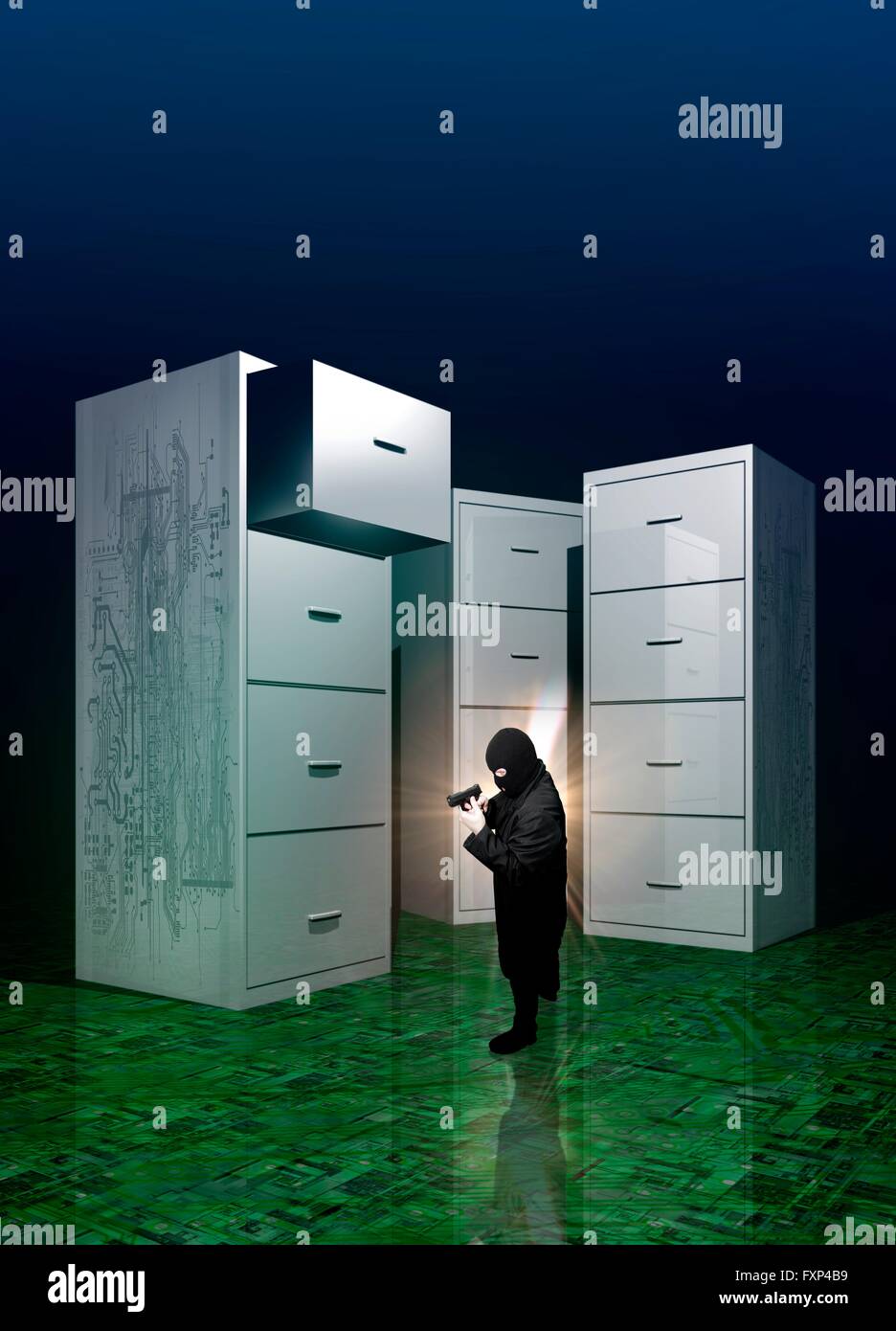Internet terrorism, conceptual illustration Stock Photo - Alamy