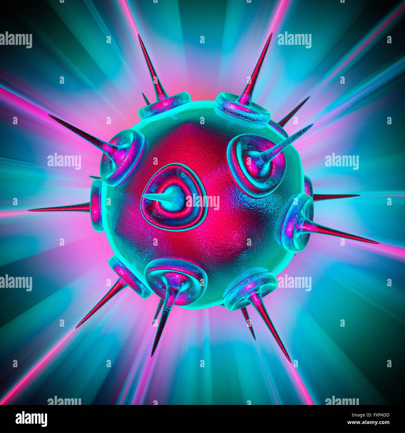 Virus, computer illustration Stock Photo - Alamy
