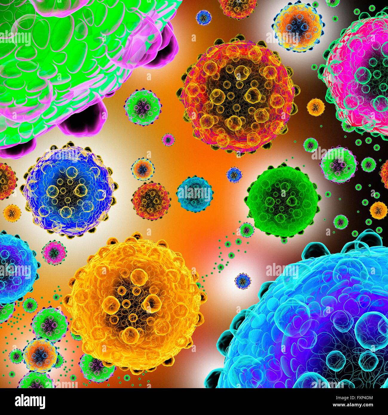 Virus, computer illustration Stock Photo - Alamy