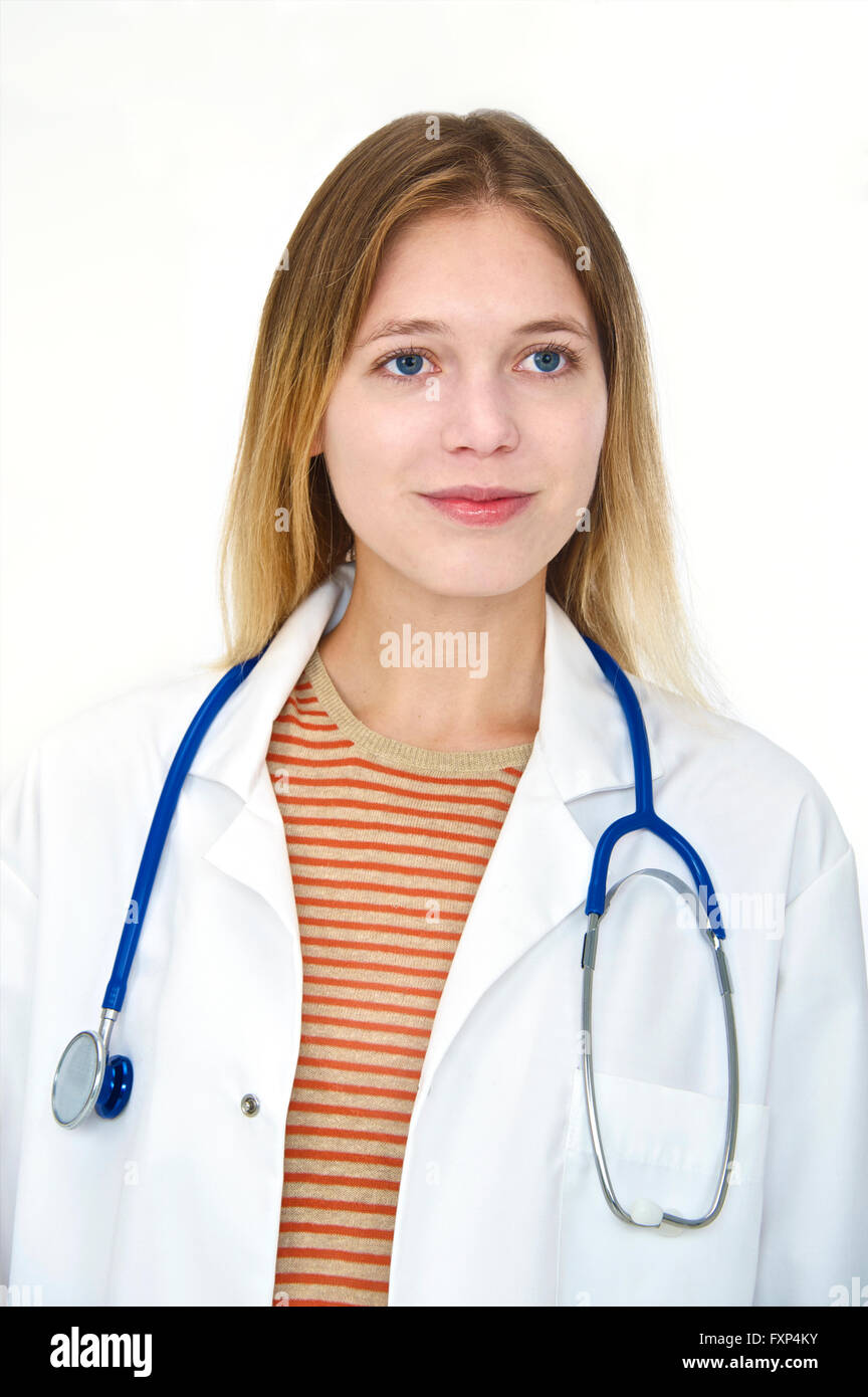 MODEL RELEASED. Female doctor, portrait Stock Photo - Alamy