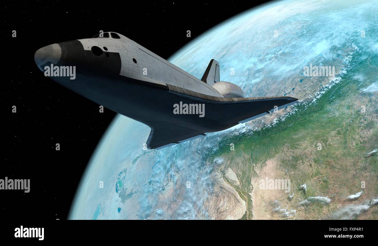 Space Shuttle Earth From The World