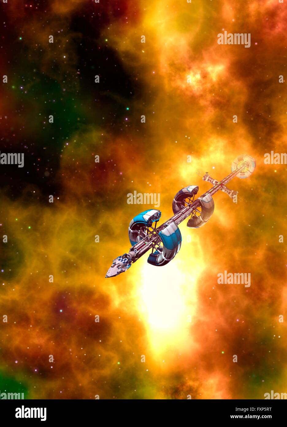 3d space ship hi-res stock photography and images - Alamy