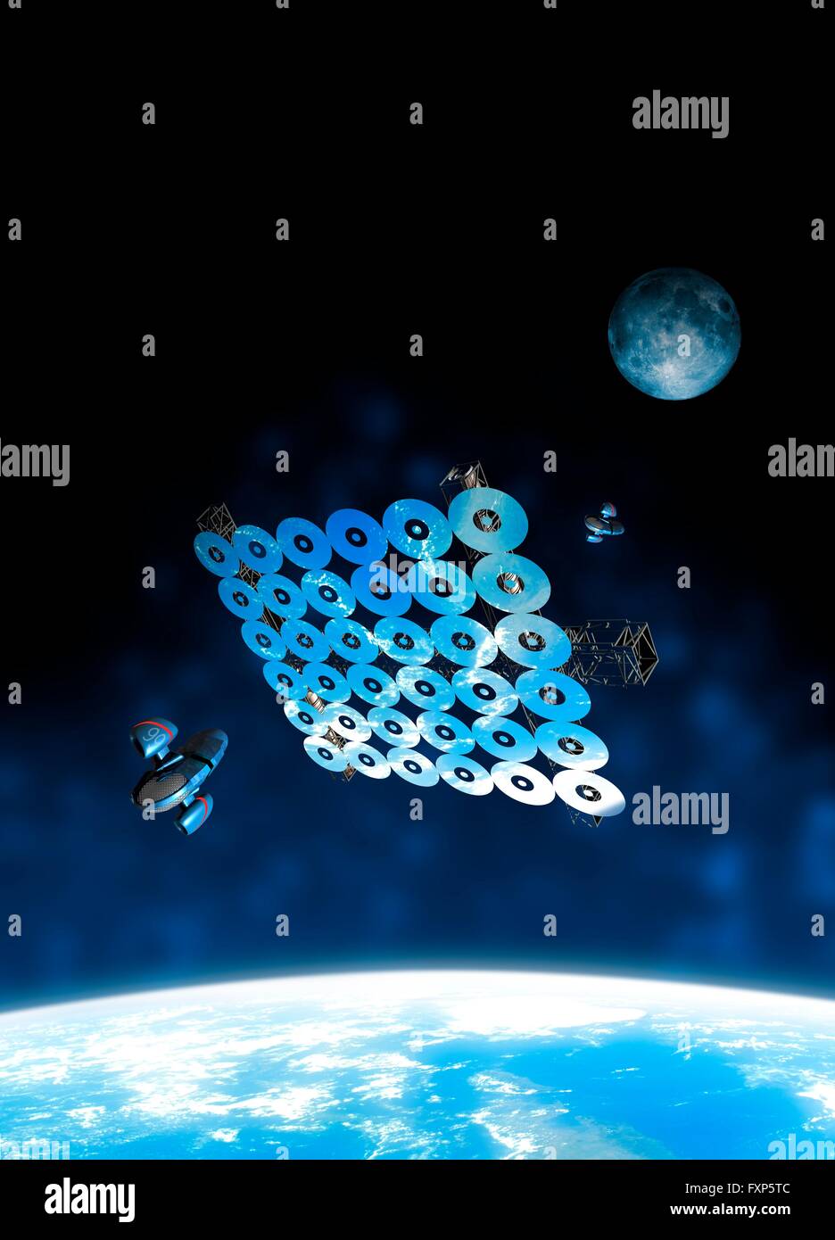 Space ships, computer artwork Stock Photo - Alamy