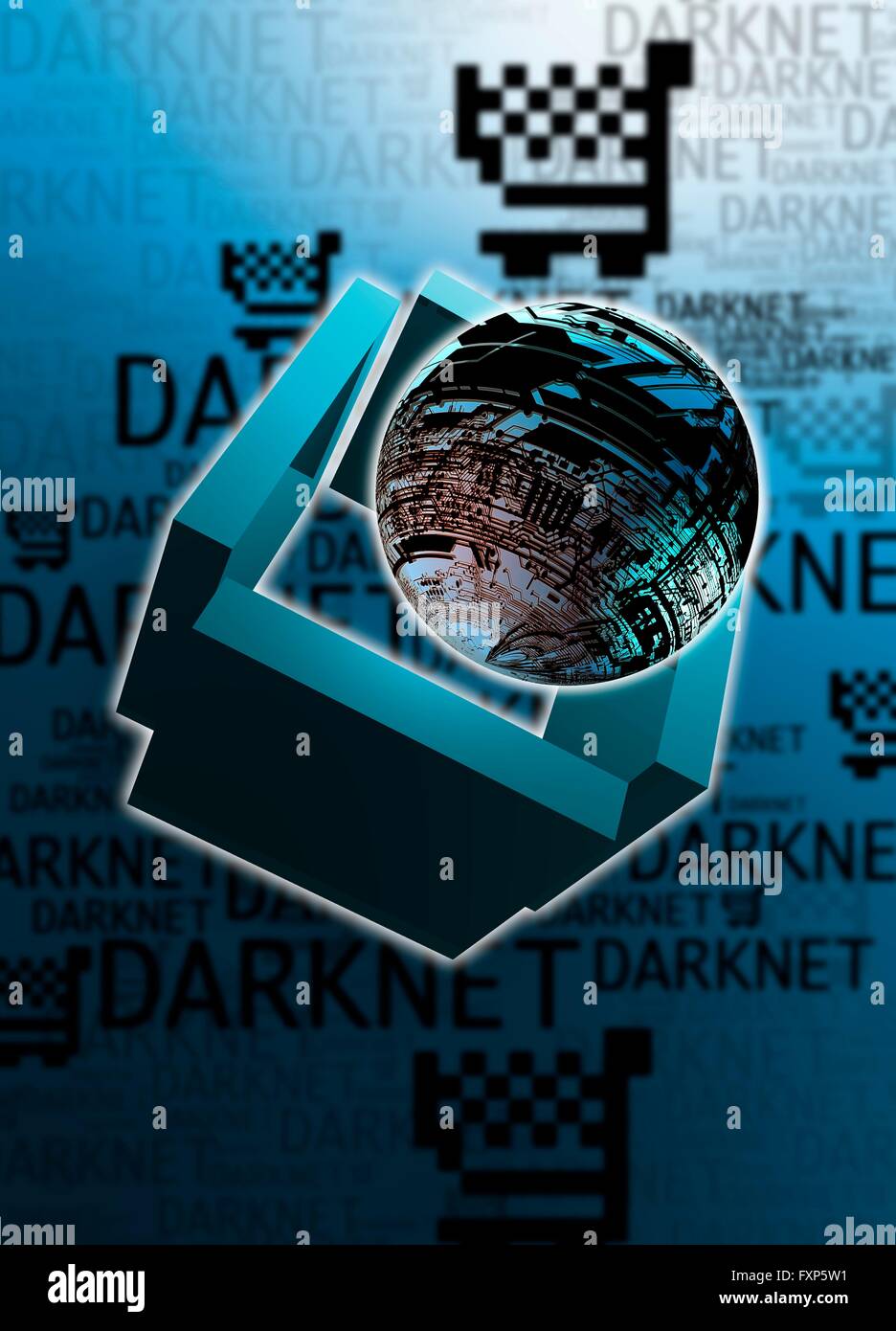 Dark net, conceptual artwork Stock Photo - Alamy