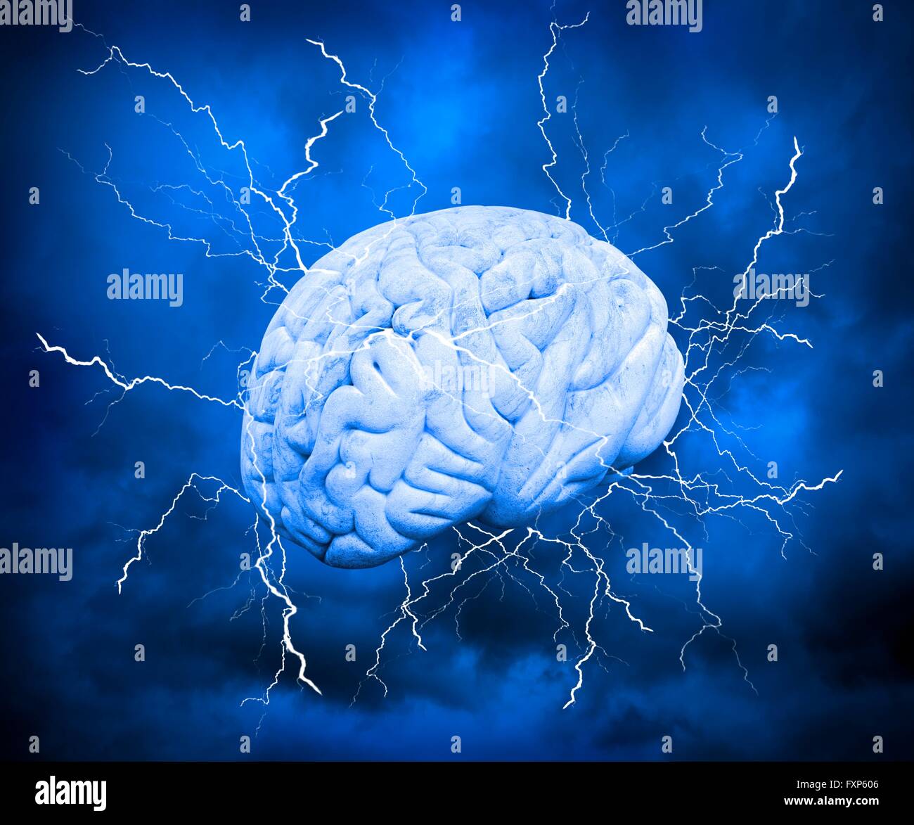 Human brain, computer artwork Stock Photo - Alamy